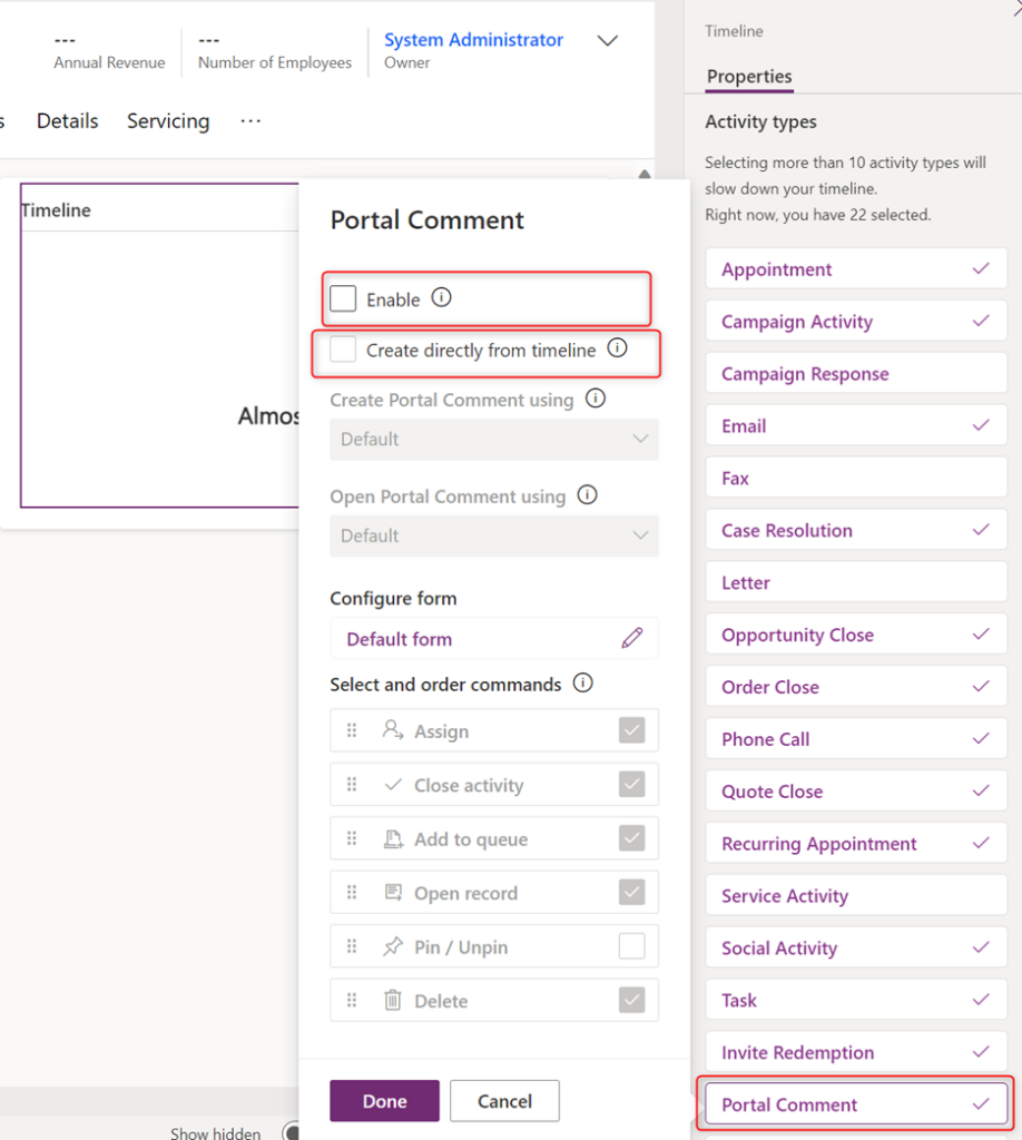 Hacking Dynamics 365 Timeline Controls
